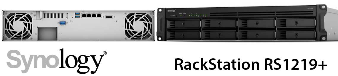 RS1219+ Rackstation Synology - Storage NAS 2U com 8 baias